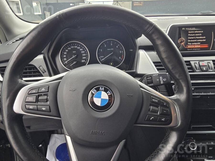 Black BMW 218 2015 in Riga, with an engine capacity of 2.00 L and mileage of 183 thousand km for 10200 €, photo 15 on AUTOMOTO.COM.LV