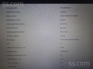 Черный БМВ 218 2017 в Рига, объемом двигателя 2.00 л и пробегом 272 тыс. км за 8330 €, фото 24 на AUTOMOTO.COM.LV