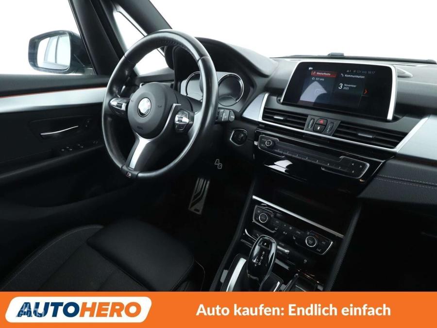 Black BMW 218 2019 in Kaunas, with an engine capacity of 1.50 L and mileage of 90 thousand km for 22740 €, photo 13 on AUTOMOTO.COM.LV