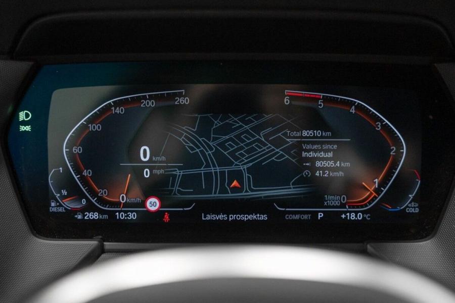 Black BMW 218 2022 in Vilnius, with an engine capacity of 2.00 L and mileage of 81 thousand km for 22900 €, photo 14 on AUTOMOTO.COM.LV
