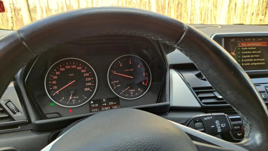 Blue BMW 218 2016 in Riga, with an engine capacity of 2.00 L and mileage of 223 thousand km for 8590 €, photo 25 on AUTOMOTO.COM.LV