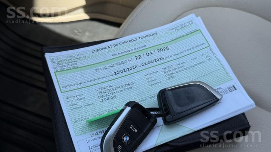 Blue BMW 218 2016 in Jelgava, with an engine capacity of 2.00 L and mileage of 289 thousand km for 8990 €, photo 15 on AUTOMOTO.COM.LV