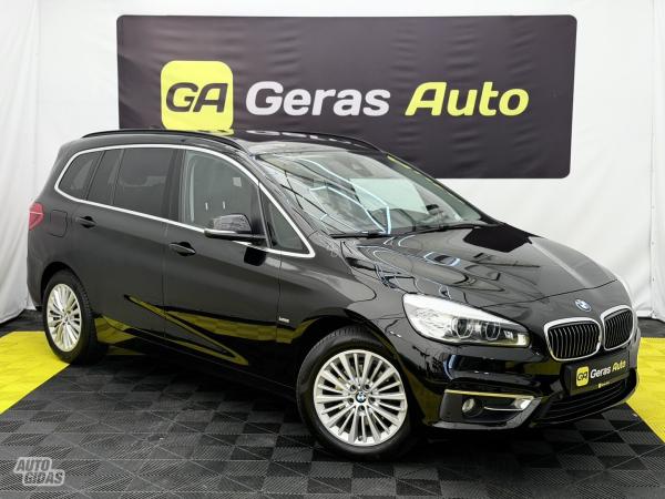 Melns BMW 218 Gran Tourer 2016 Avižieniai, ar dzinēja tilpumu 2.00 L un nobraukumu 270 tūkst. km par 9550 €, foto 3 vietnē AUTOMOTO.COM.LV