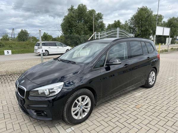 Черный БМВ 218 Gran Tourer 2015 в Таураге, объемом двигателя 2.00 л и пробегом 318 тыс. км за 6250 €, фото 1 на AUTOMOTO.COM.LV