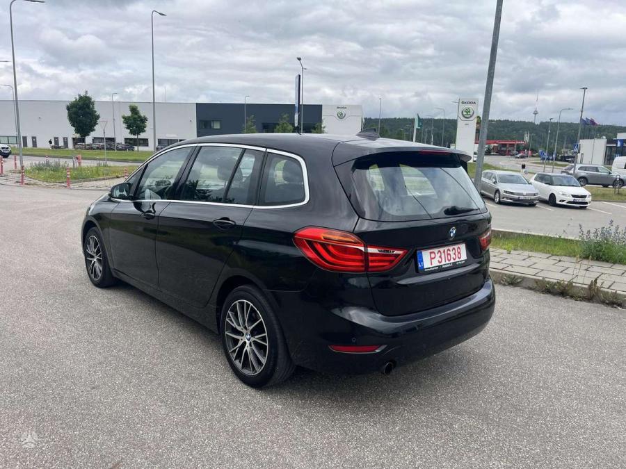 Черный БМВ 218 Gran Tourer 2015 в Вильнюс, объемом двигателя 1.50 л и пробегом 191 тыс. км за 10750 €, фото 8 на AUTOMOTO.COM.LV