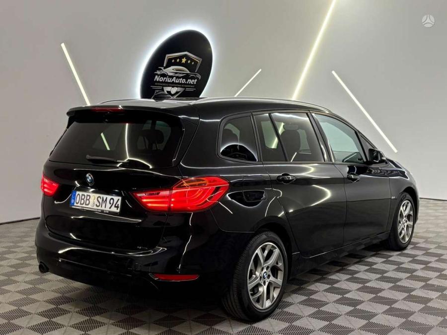 Black BMW 218 Gran Tourer 2015 in Marijampole, with an engine capacity of 2.00 L and mileage of 300 thousand km for 9450 €, photo 30 on AUTOMOTO.COM.LV