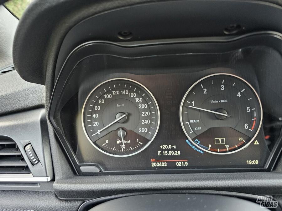 Черный БМВ 218 Gran Tourer 2016 в Укмерге, объемом двигателя 2.00 л и пробегом 203 тыс. км за 7100 €, фото 29 на AUTOMOTO.COM.LV