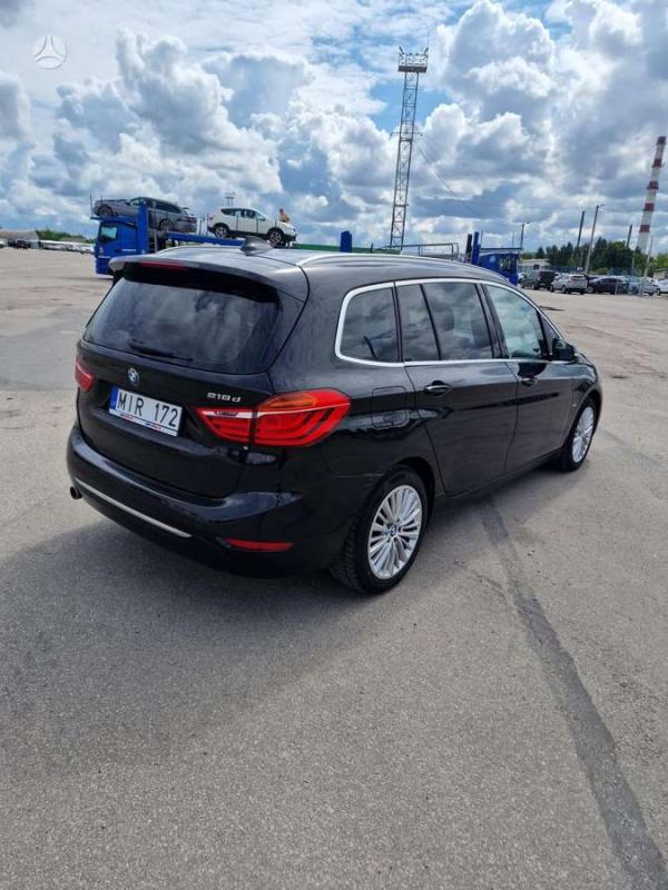 Black BMW 218 Gran Tourer 2017 in Panevezys, with an engine capacity of 2.00 L and mileage of 195 thousand km for 8000 €, photo 3 on AUTOMOTO.COM.LV