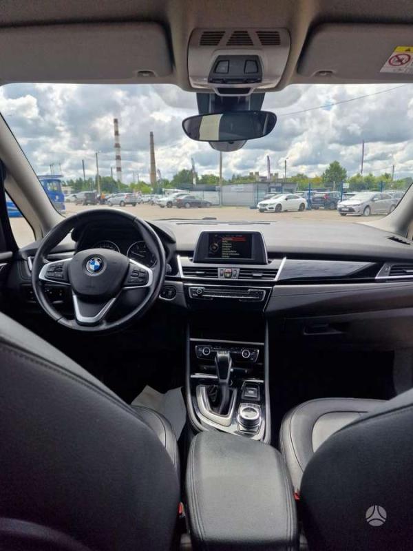 Black BMW 218 Gran Tourer 2017 in Panevezys, with an engine capacity of 2.00 L and mileage of 195 thousand km for 8000 €, photo 8 on AUTOMOTO.COM.LV