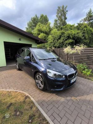 Blue BMW 218 Gran Tourer 2016 in Alytus, with an engine capacity of 2.00 L and mileage of 286 thousand km for 8500 €, photo  on AUTOMOTO.COM.LV