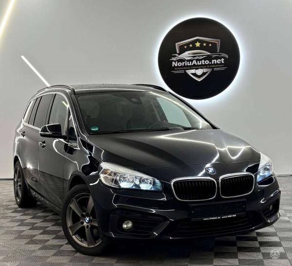 Синий БМВ 218 Gran Tourer 2015 в Мариямполе, объемом двигателя 2.00 л и пробегом 226 тыс. км за 7750 €, фото 1 на AUTOMOTO.COM.LV