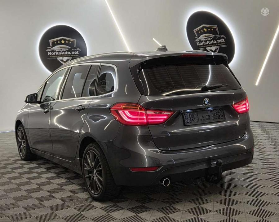 Grey BMW 218 Gran Tourer 2015 in Marijampole, with an engine capacity of 2.00 L and mileage of 280 thousand km for 11750 €, photo 12 on AUTOMOTO.COM.LV