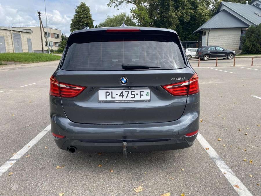Серый БМВ 218 Gran Tourer 2015 в Тракай, объемом двигателя 2.00 л и пробегом 291 тыс. км за 7600 €, фото 7 на AUTOMOTO.COM.LV