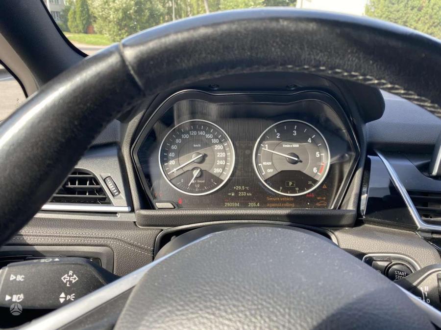 Серый БМВ 218 Gran Tourer 2015 в Тракай, объемом двигателя 2.00 л и пробегом 291 тыс. км за 7600 €, фото 10 на AUTOMOTO.COM.LV
