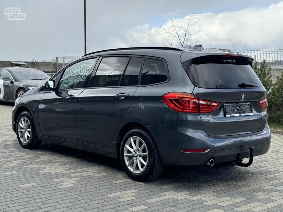 Pelēks BMW 218 Gran Tourer 2016 Šauļi, ar dzinēja tilpumu 2.00 L un nobraukumu 255 tūkst. km par 6750 €, foto 6 vietnē AUTOMOTO.COM.LV