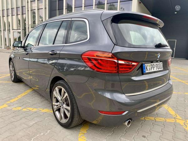 Pelēks BMW 218 Gran Tourer 2016 Viļņa, ar dzinēja tilpumu 2.00 L un nobraukumu 221 tūkst. km par 7850 €, foto 3 vietnē AUTOMOTO.COM.LV