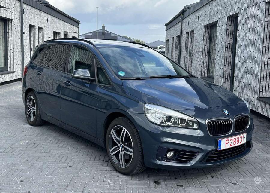 Pelēks BMW 218 Gran Tourer 2017 Kauņa, ar dzinēja tilpumu 2.00 L un nobraukumu 233 tūkst. km par 8580 €, foto 4 vietnē AUTOMOTO.COM.LV