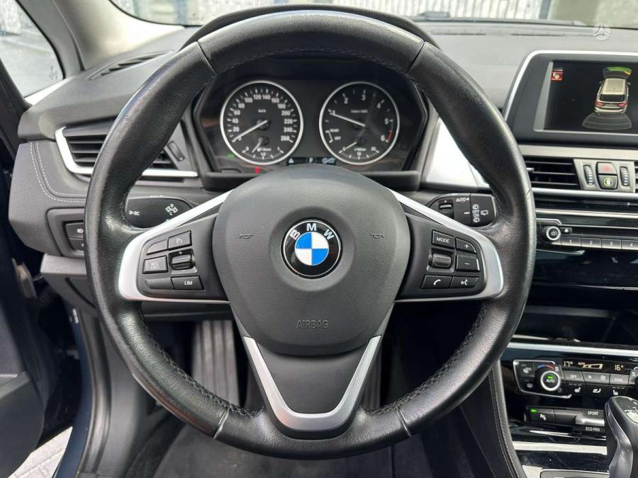 Pelēks BMW 218 Gran Tourer 2017 Kauņa, ar dzinēja tilpumu 2.00 L un nobraukumu 233 tūkst. km par 8580 €, foto 16 vietnē AUTOMOTO.COM.LV