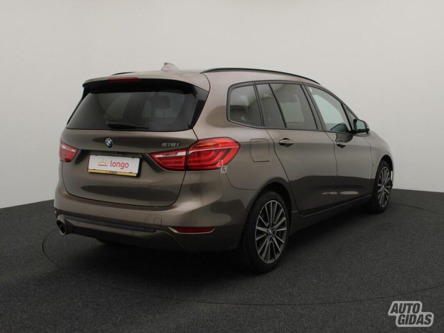 Grey BMW 218 Gran Tourer 2018 in Vilnius, with an engine capacity of 1.50 L and mileage of 192 thousand km for 13099 €, photo 7 on AUTOMOTO.COM.LV