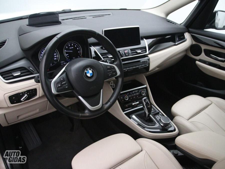 Grey BMW 218 Gran Tourer 2018 in Vilnius, with an engine capacity of 1.50 L and mileage of 192 thousand km for 13099 €, photo 16 on AUTOMOTO.COM.LV