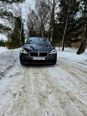 Grey BMW 218 Gran Tourer 2020 in Panevezys, with an engine capacity of 2.00 L and mileage of 191 thousand km for 13800 €, photo  on AUTOMOTO.COM.LV