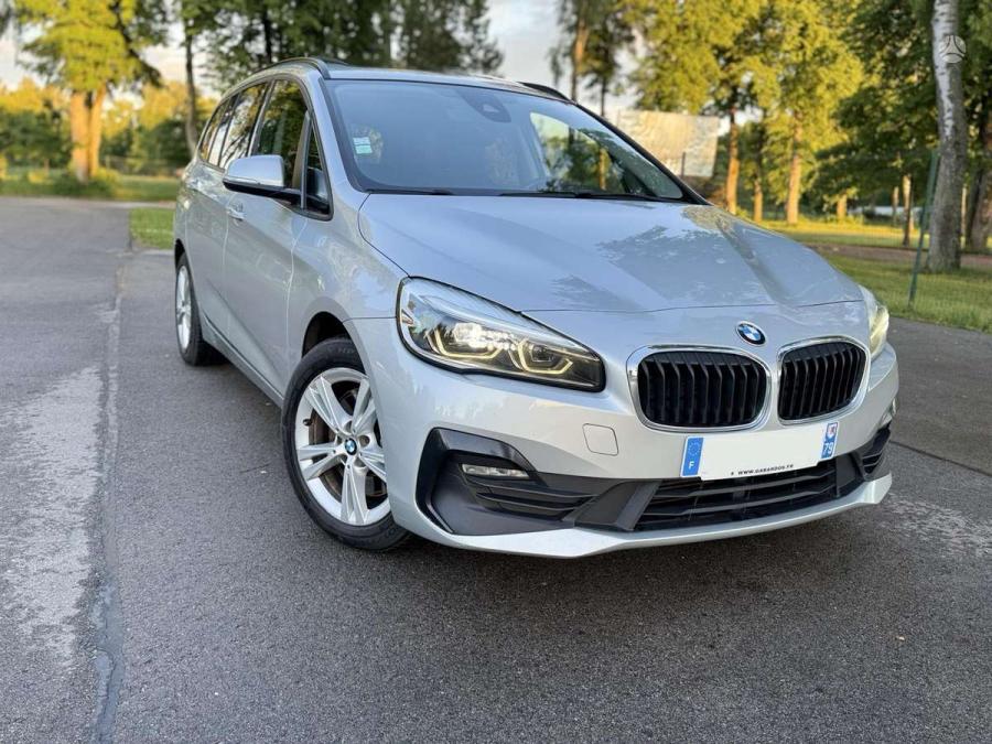 Grey BMW 218 Gran Tourer 2020 in Taurage, with an engine capacity of 2.00 L and mileage of 280 thousand km for 10999 €, photo 3 on AUTOMOTO.COM.LV