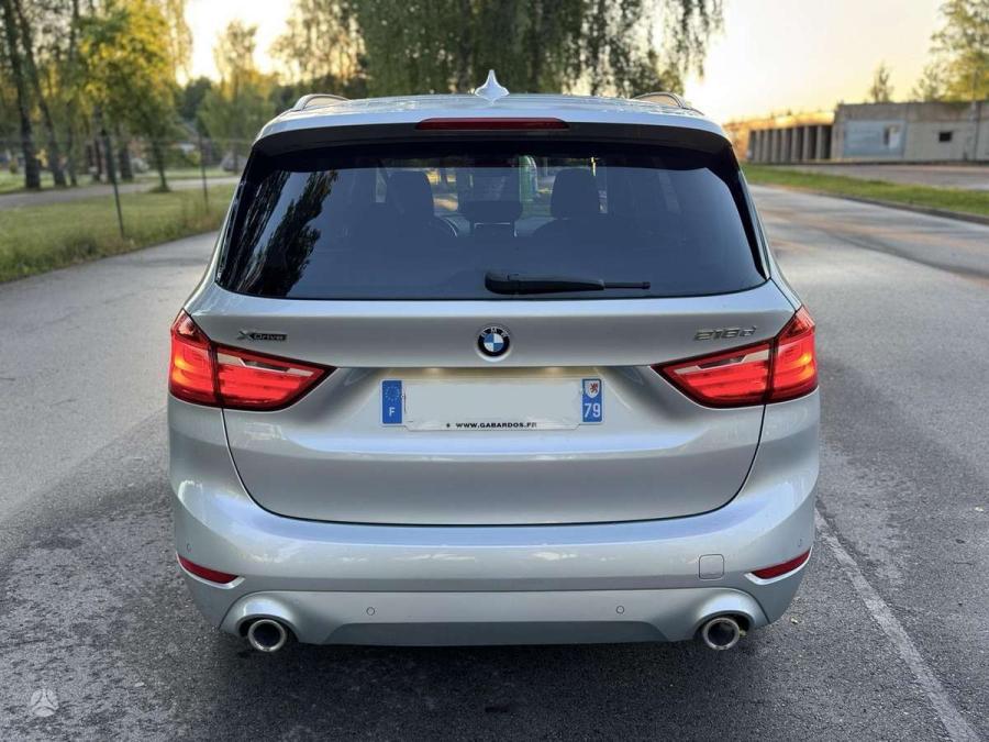 Grey BMW 218 Gran Tourer 2020 in Taurage, with an engine capacity of 2.00 L and mileage of 280 thousand km for 10999 €, photo 7 on AUTOMOTO.COM.LV