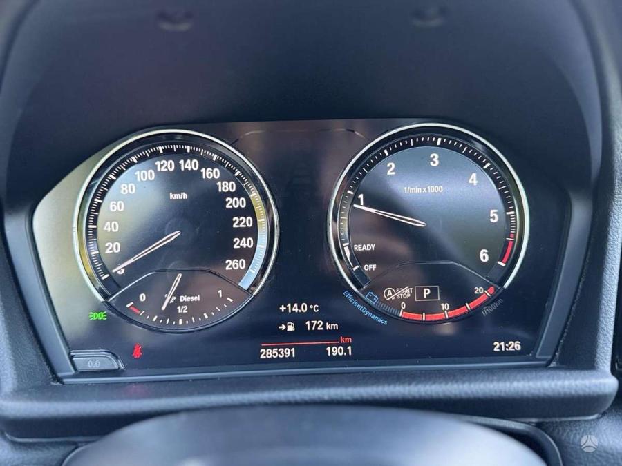 Grey BMW 218 Gran Tourer 2020 in Taurage, with an engine capacity of 2.00 L and mileage of 280 thousand km for 10999 €, photo 10 on AUTOMOTO.COM.LV