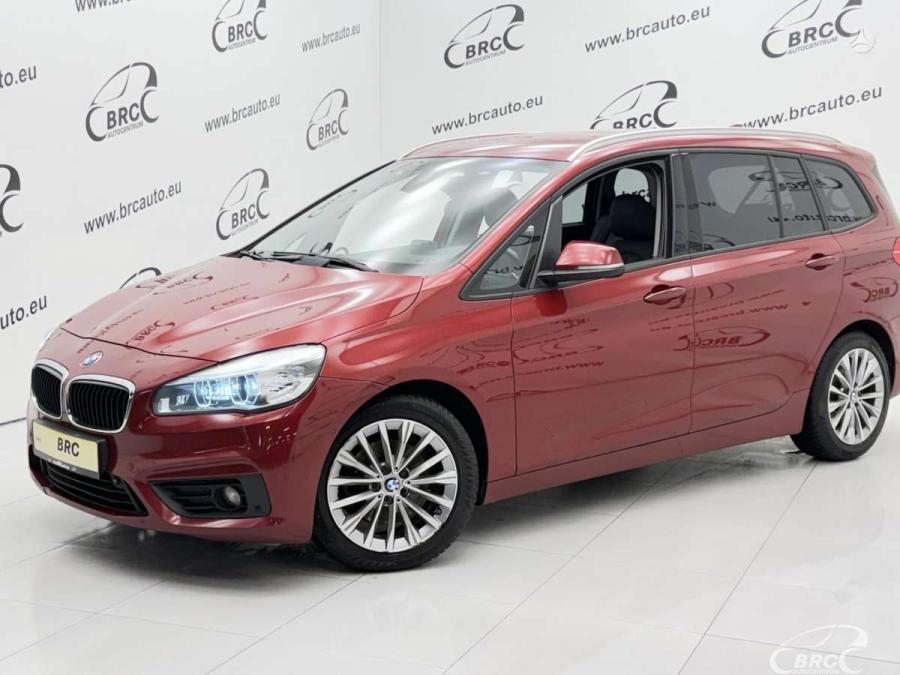 Sarkans BMW 218 Gran Tourer 2015 Viļņa, ar dzinēja tilpumu 2.00 L un nobraukumu 223 tūkst. km par 6300 €, foto 1 vietnē AUTOMOTO.COM.LV
