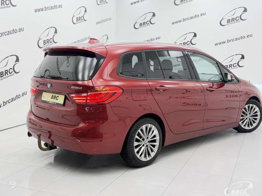 Sarkans BMW 218 Gran Tourer 2015 Viļņa, ar dzinēja tilpumu 2.00 L un nobraukumu 223 tūkst. km par 6300 €, foto 4 vietnē AUTOMOTO.COM.LV
