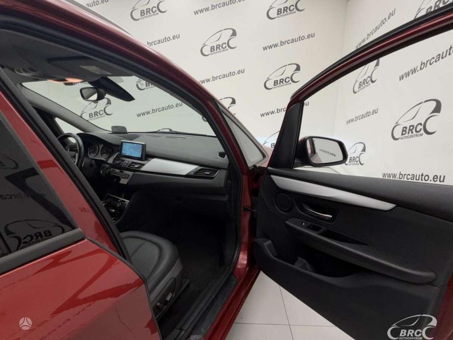 Sarkans BMW 218 Gran Tourer 2015 Viļņa, ar dzinēja tilpumu 2.00 L un nobraukumu 223 tūkst. km par 6300 €, foto 10 vietnē AUTOMOTO.COM.LV