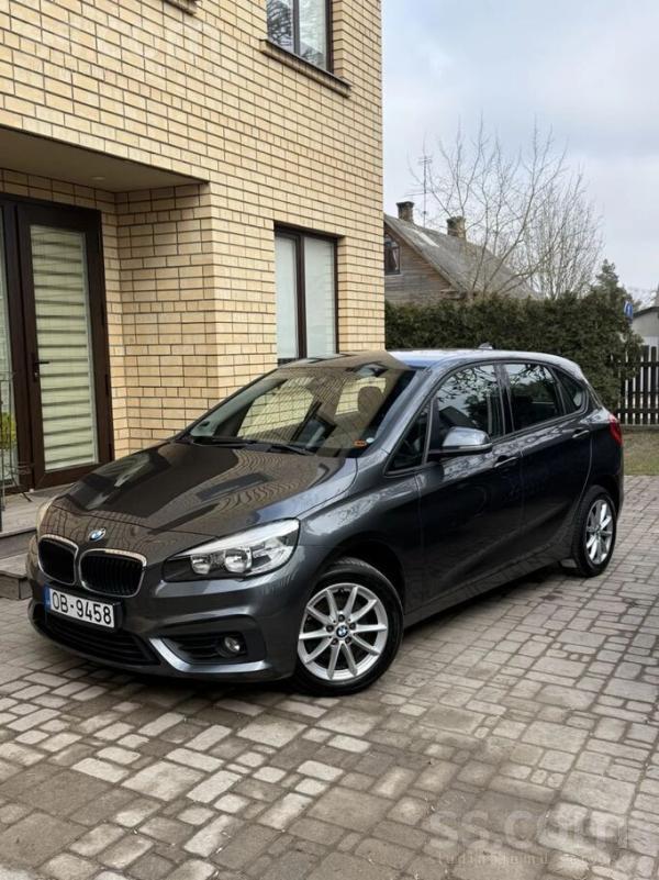 Grey BMW 218 2015 in Jelgava, with an engine capacity of 2.00 L and mileage of 214 thousand km for 7350 €, photo 3 on AUTOMOTO.COM.LV