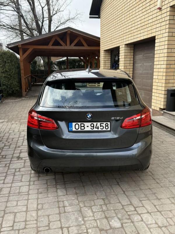 Grey BMW 218 2015 in Jelgava, with an engine capacity of 2.00 L and mileage of 214 thousand km for 7350 €, photo 7 on AUTOMOTO.COM.LV