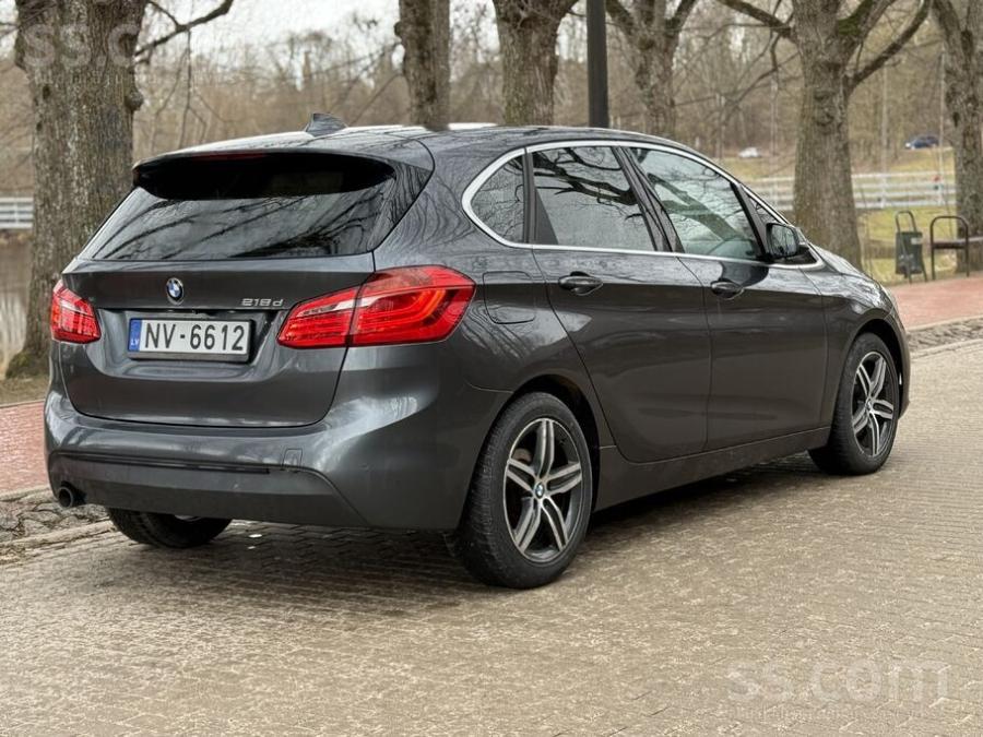 Grey BMW 218 2015 in Bauska, with an engine capacity of 2.00 L and mileage of 270 thousand km for 7499 €, photo 5 on AUTOMOTO.COM.LV