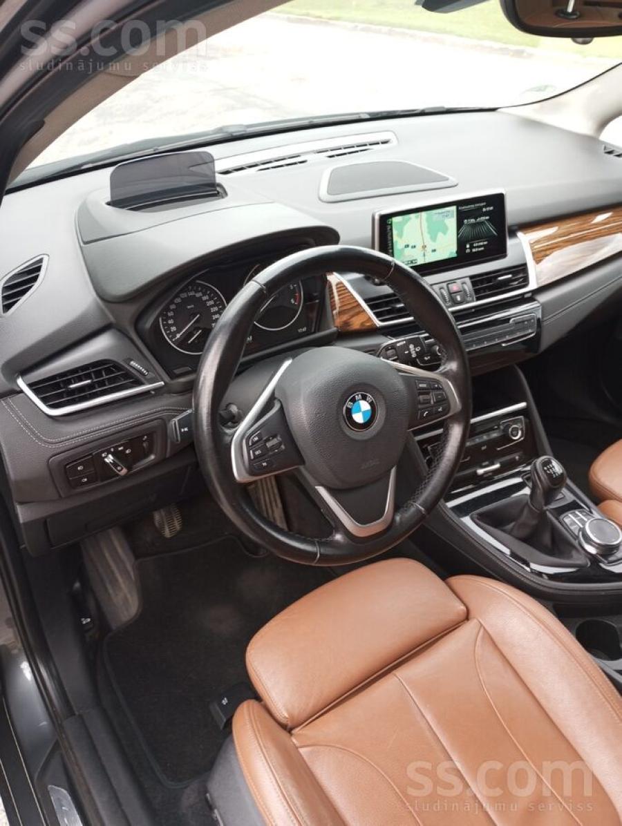 Grey BMW 218 2016 in Riga, with an engine capacity of 2.00 L and mileage of 0 thousand km for 9150 €, photo 8 on AUTOMOTO.COM.LV