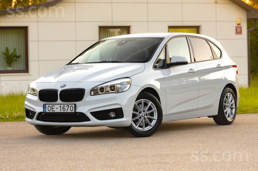 White BMW 218 2014 in Jelgava, with an engine capacity of 2.00 L and mileage of 0 thousand km for 8990 €, photo 1 on AUTOMOTO.COM.LV