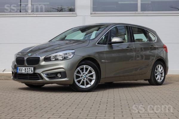 Yellow BMW 218 2016 in Riga, with an engine capacity of 2.00 L and mileage of 0 thousand km for 7495 €, photo 1 on AUTOMOTO.COM.LV