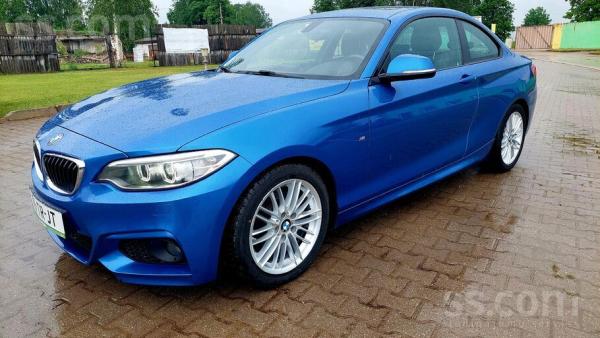 Blue BMW 220 2015 in Balvi, with an engine capacity of 2.00 L and mileage of 0 thousand km for 11900 €, photo 2 on AUTOMOTO.COM.LV