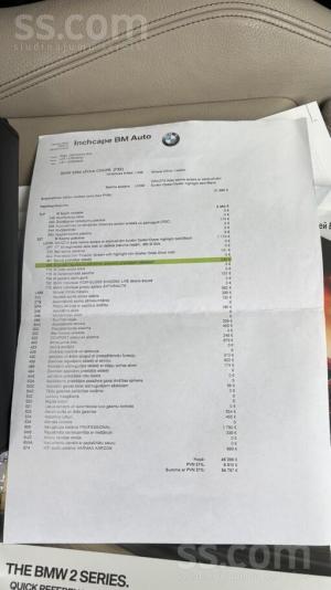 White BMW 220 2015 in Riga, with an engine capacity of 2.00 L and mileage of 116 thousand km for 17000 €, photo 23 on AUTOMOTO.COM.LV