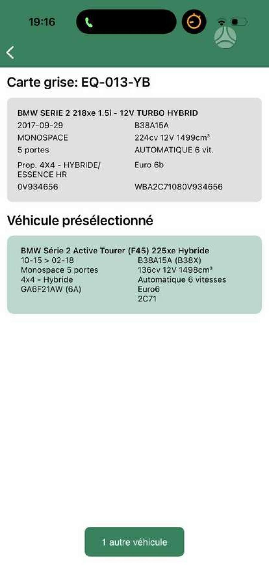 Pelēks BMW 225 Active Tourer 2017 Tauragė, ar dzinēja tilpumu 1.50 L un nobraukumu 71 tūkst. km par 9900 €, foto 14 vietnē AUTOMOTO.COM.LV