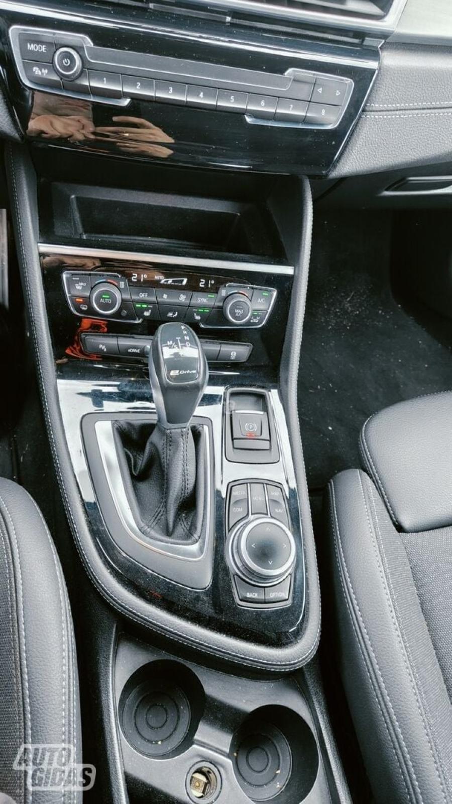 Grey BMW 225 Active Tourer 2019 in Klaipeda, with an engine capacity of 1.50 L and mileage of 188 thousand km for 12500 €, photo 12 on AUTOMOTO.COM.LV
