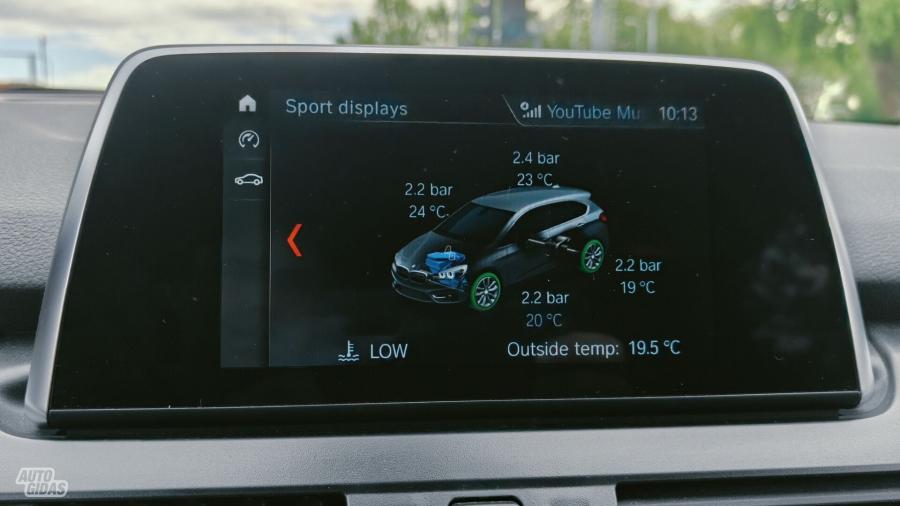 Grey BMW 225 Active Tourer 2019 in Klaipeda, with an engine capacity of 1.50 L and mileage of 188 thousand km for 12500 €, photo 20 on AUTOMOTO.COM.LV