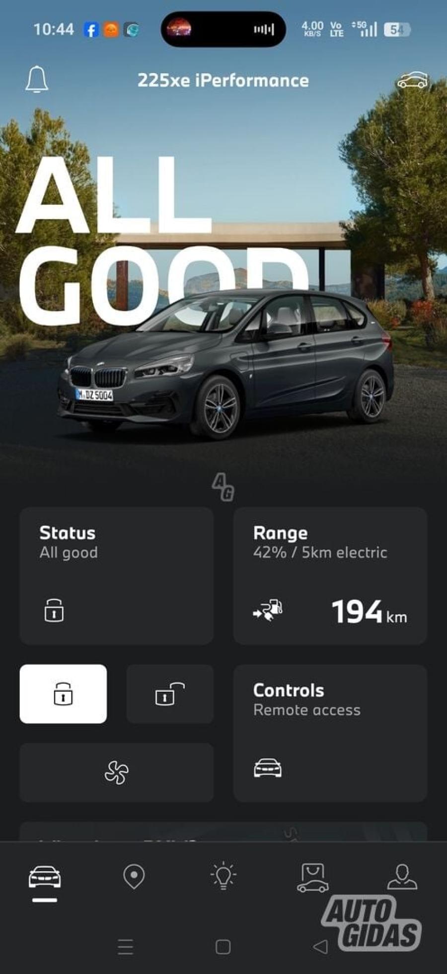 Grey BMW 225 Active Tourer 2019 in Klaipeda, with an engine capacity of 1.50 L and mileage of 188 thousand km for 12500 €, photo 28 on AUTOMOTO.COM.LV