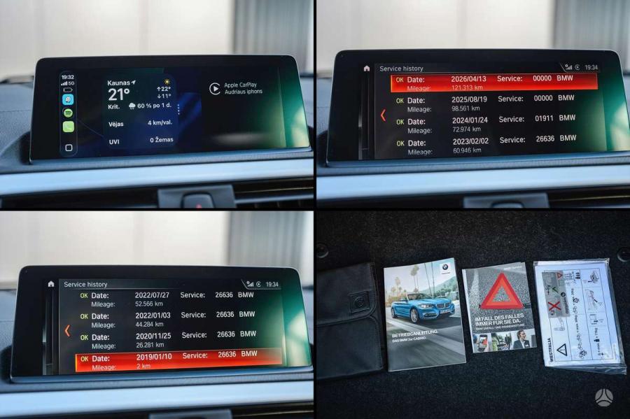BMW 225 2019 in Vilnius, with an engine capacity of 2.00 L and mileage of 122 thousand km for 20500 €, photo 26 on AUTOMOTO.COM.LV