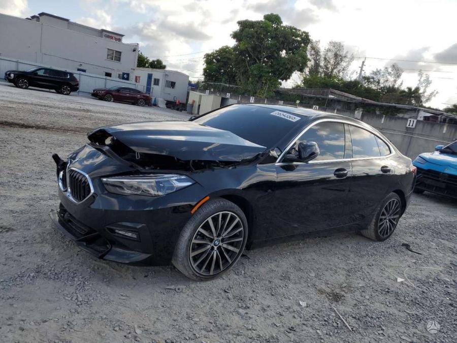 Black BMW 228 Gran Coupe 2021 in Kaunas, with an engine capacity of 2.00 L and mileage of 50 thousand km for 10800 €, photo 1 on AUTOMOTO.COM.LV