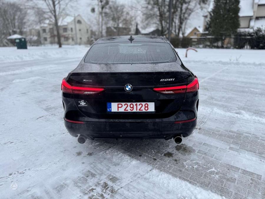 Black BMW 228 Gran Coupe 2021 in Druskininkai, with an engine capacity of 2.00 L and mileage of 123 thousand km for 20500 €, photo 7 on AUTOMOTO.COM.LV