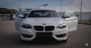 White BMW 230 2019 in Vilnius, with an engine capacity of 0.00 L and mileage of 88 thousand km for 16500 €, photo 6 on AUTOMOTO.COM.LV