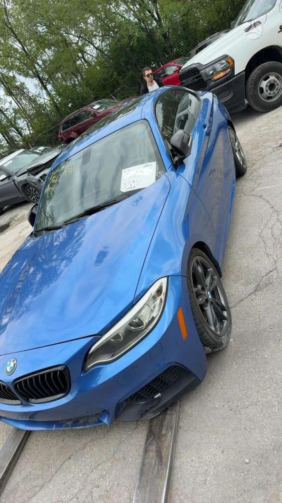 Blue BMW 235 2016 in Kaunas, with an engine capacity of 2.98 L and mileage of 131 thousand km for 8600 €, photo 5 on AUTOMOTO.COM.LV