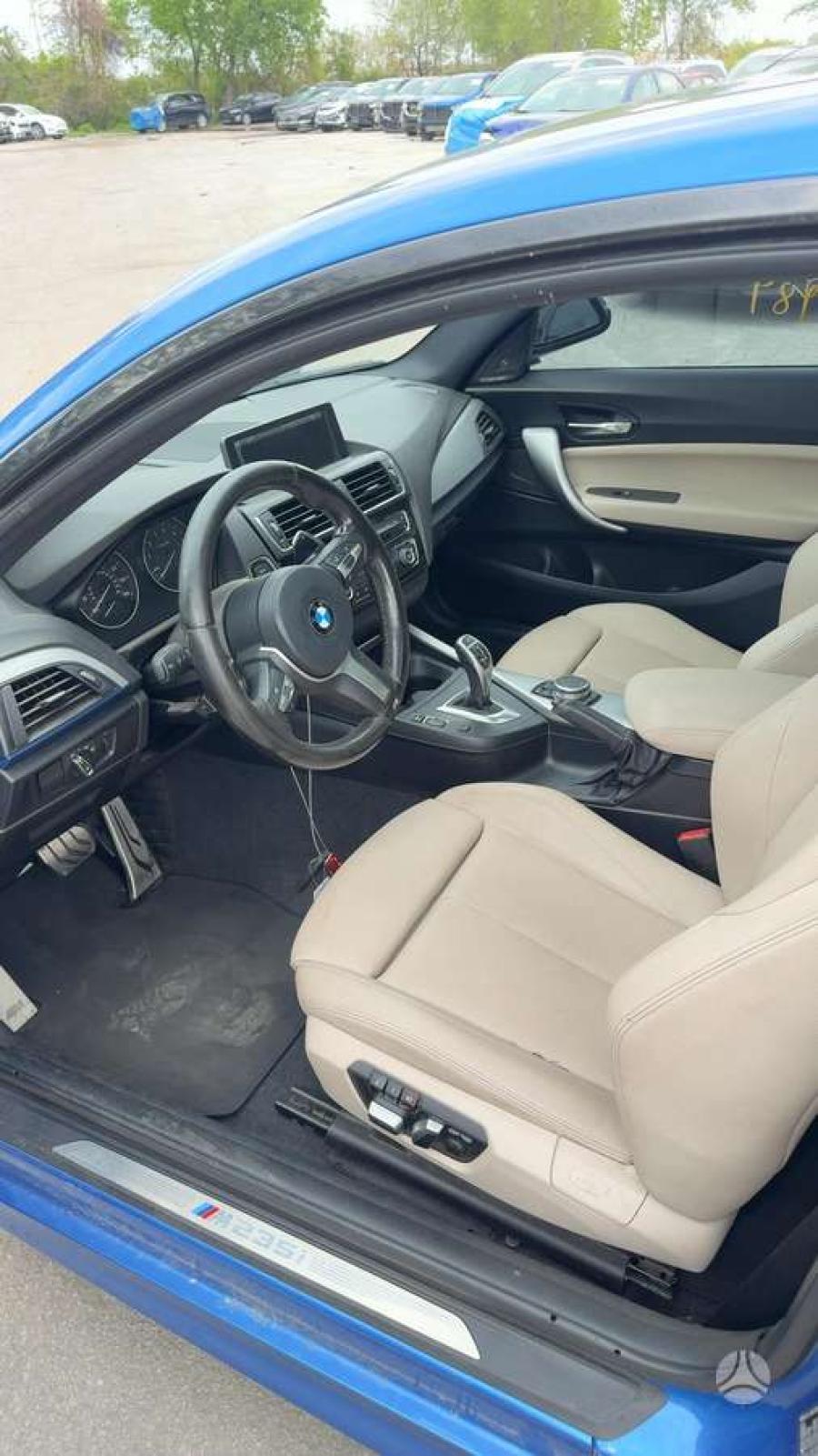 Blue BMW 235 2016 in Kaunas, with an engine capacity of 2.98 L and mileage of 131 thousand km for 8600 €, photo 7 on AUTOMOTO.COM.LV