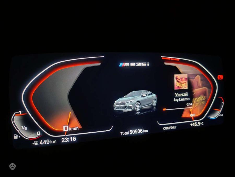 Grey BMW 235 2021 in Kaunas, with an engine capacity of 2.00 L and mileage of 53 thousand km for 33300 €, photo 29 on AUTOMOTO.COM.LV
